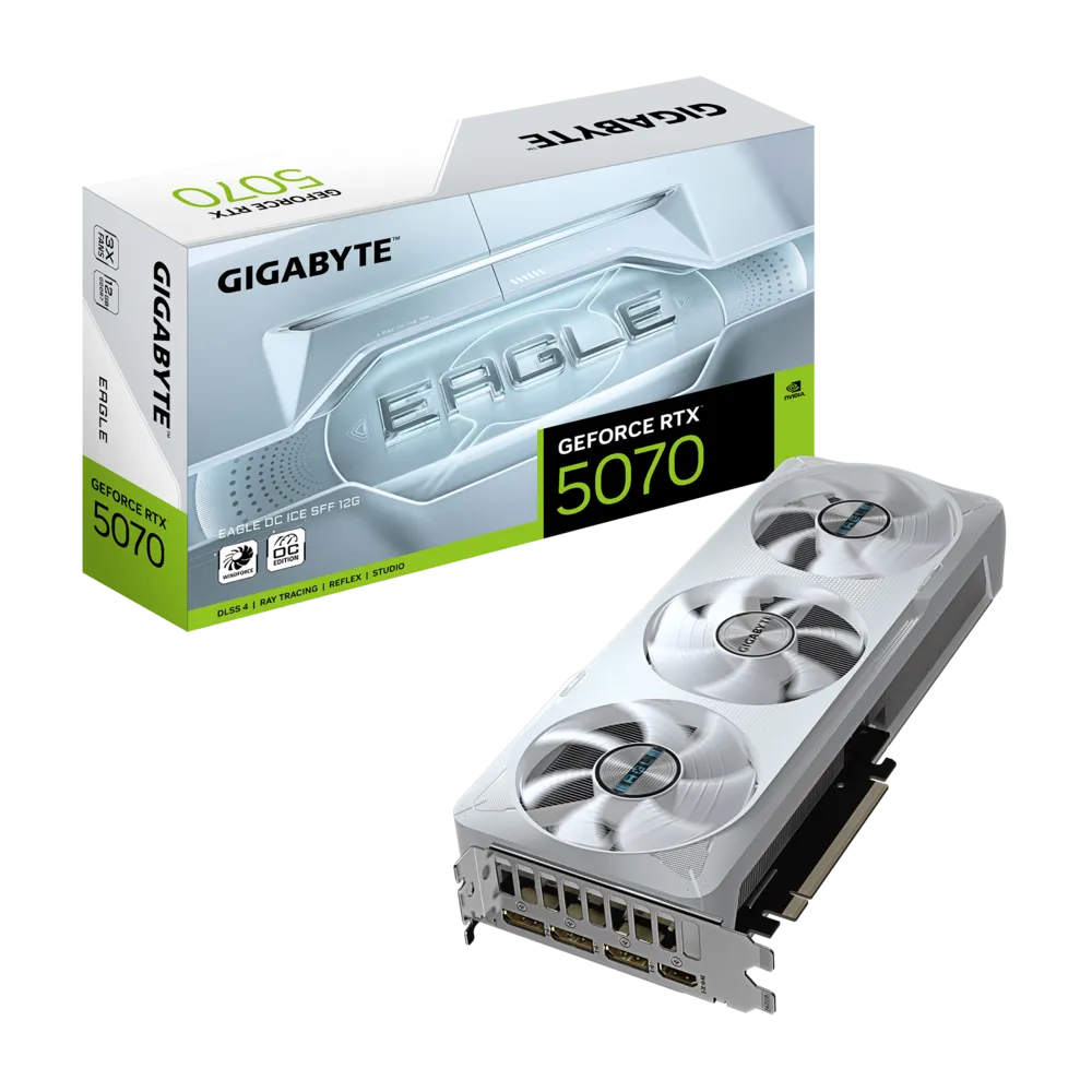 VGA GIGABYTE RTX 5070 EAGLE OC ICE 12GB WHITE – MLX